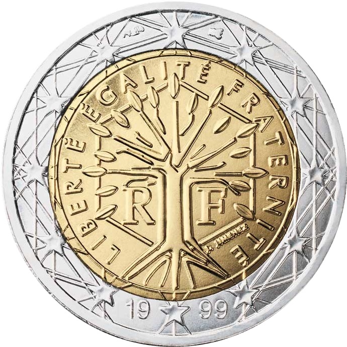 France 2 Euro 1999 eur1224 France 2 Euro 1999 eur1224